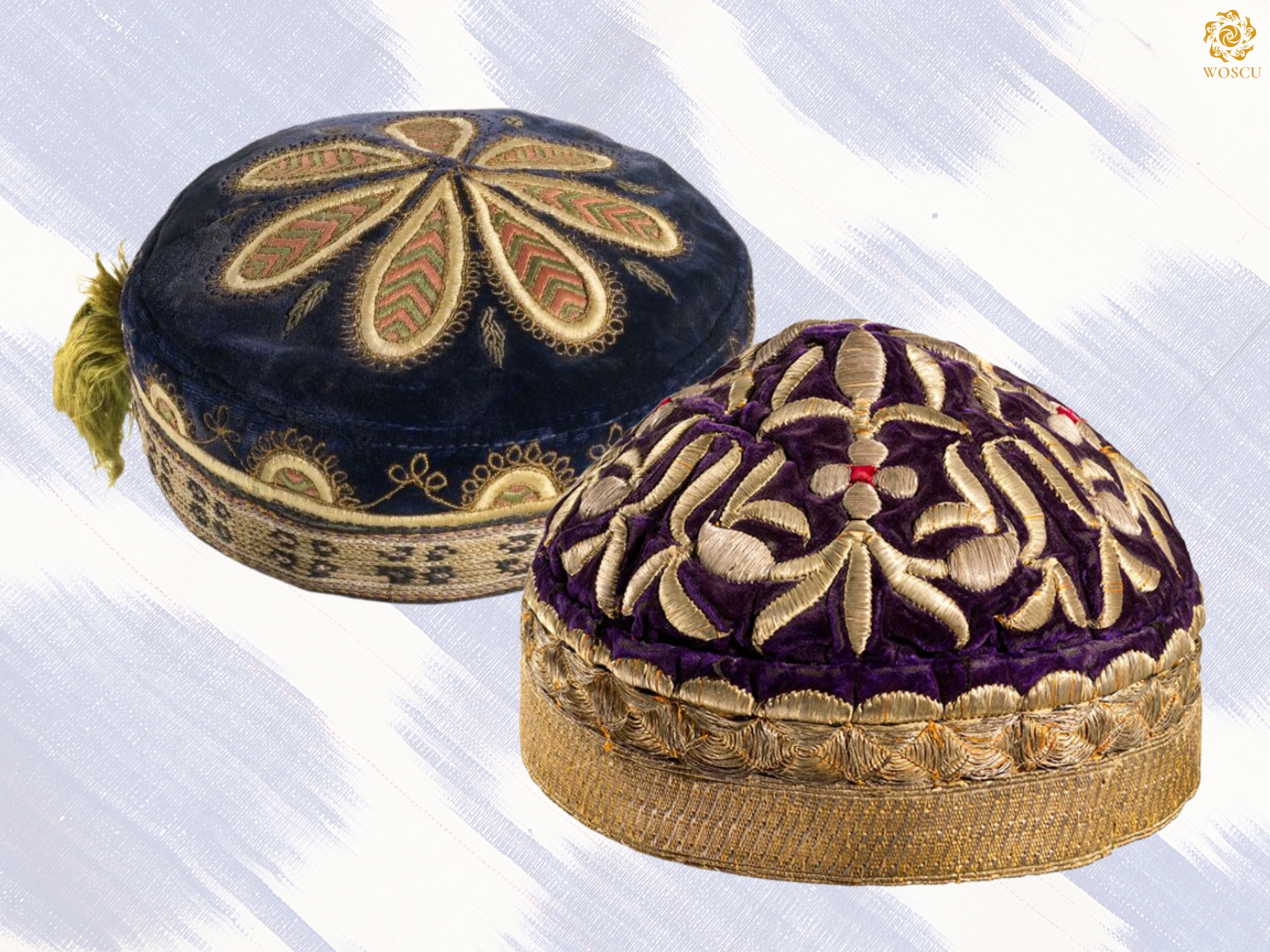 The famous Bukharan gold-embroidered skullcaps | The project «Cultural ...